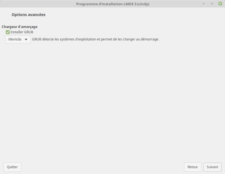 Installation de LMDE 3 nom de code "Cindy" - Numétopia