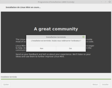 Installation de LMDE 3 nom de code "Cindy" - Numétopia