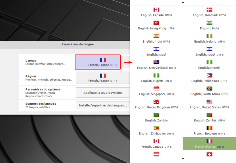 Comment changer la régionalisation ou la langue de Linux Mint ? - Numétopia