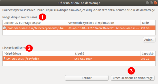 Comment créer une clé USB Bootable sous Ubuntu - Numétopia