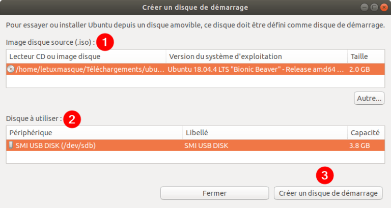 Comment créer une clé USB Bootable sous Ubuntu - Numétopia