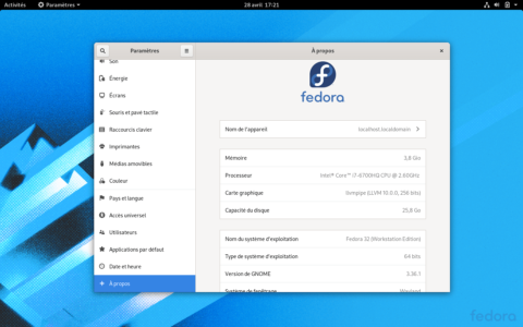 Fedora 32 est disponible ! Quoi de neuf ? - Numétopia