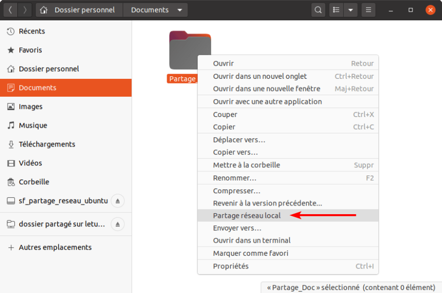 Comment créer un partage réseau dans Ubuntu ? - Numétopia