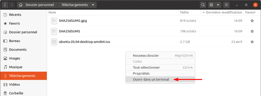 Vérifier l’intégrité d'un fichier sous Ubuntu, Linux Mint et Debian ...