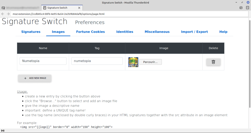 Comment insérer une signature à un mail dans Thunderbird - Numétopia