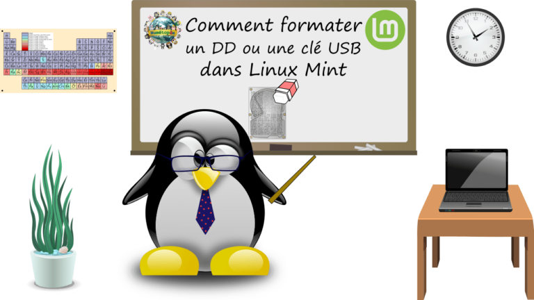 Comment formater une clé USB ou un disque dur dans Linux Mint - Numétopia