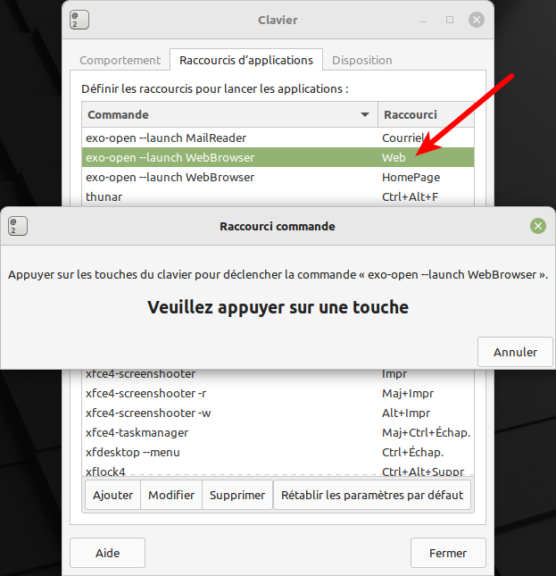 Comment personnaliser des raccourcis clavier dans Linux Mint - Numétopia