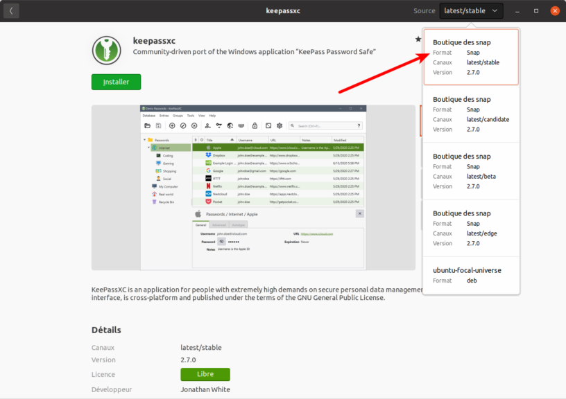Comment installer la dernière version de KeePassXC sur Ubuntu - Numétopia