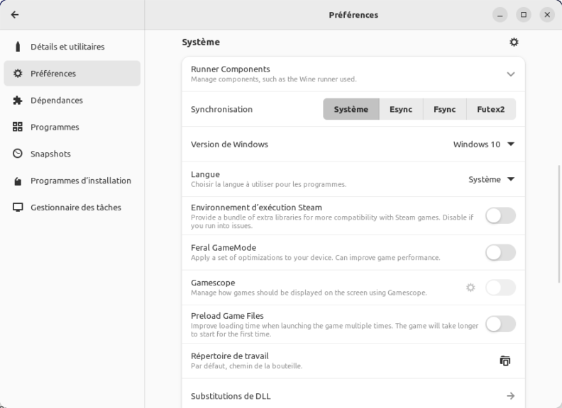 Bottle pour faciliter sous Linux le lancement d'applis et jeux Windows ...