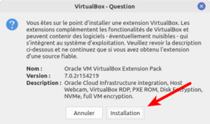 Comment installer l'Oracle VM VirtualBox Extension Pack - Numétopia