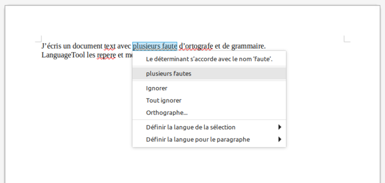 Comment utiliser le correcteur LanguageTool dans LibreOffice - Numétopia