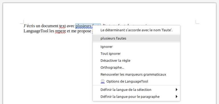 Comment utiliser le correcteur LanguageTool dans LibreOffice - Numétopia